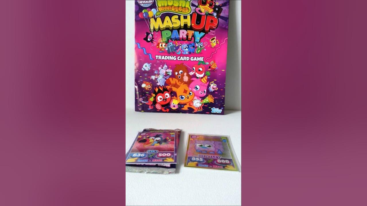 Moshi monsters mash up party trading cards review - YouTube