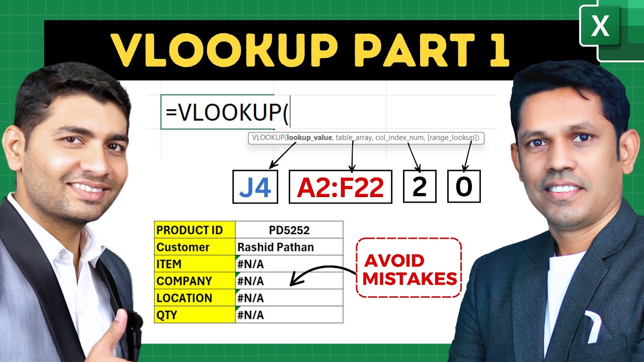 How to Use VLOOKUP: Simple Practical Examples for Beginners - YouTube