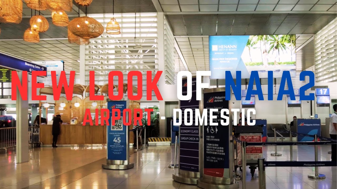 4K | New Look of NAIA 2 Domestic Airport | Departure area - YouTube
