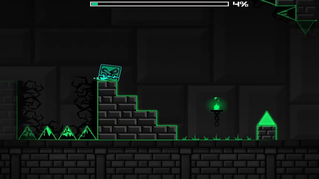 Geometry dash forest temple 43% - YouTube