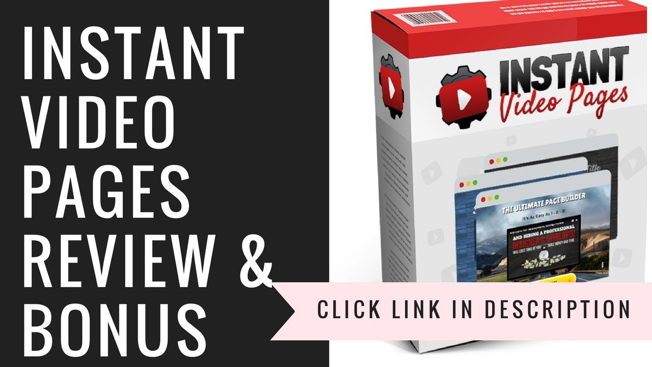 Instant Video Pages Review | Instant Video Pages Bonus | Instant Video ...