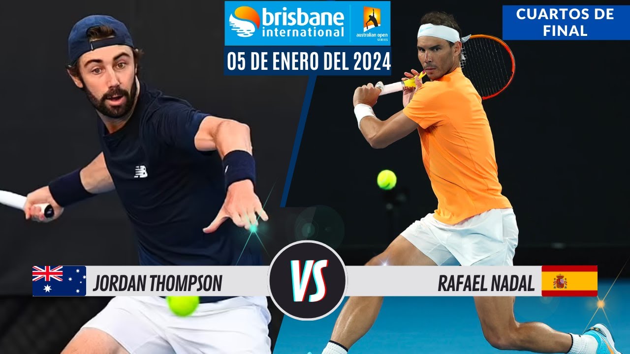 Horarios y Dónde Ver EN VIVO El Partido de Jordan Thompson vs Rafael ...