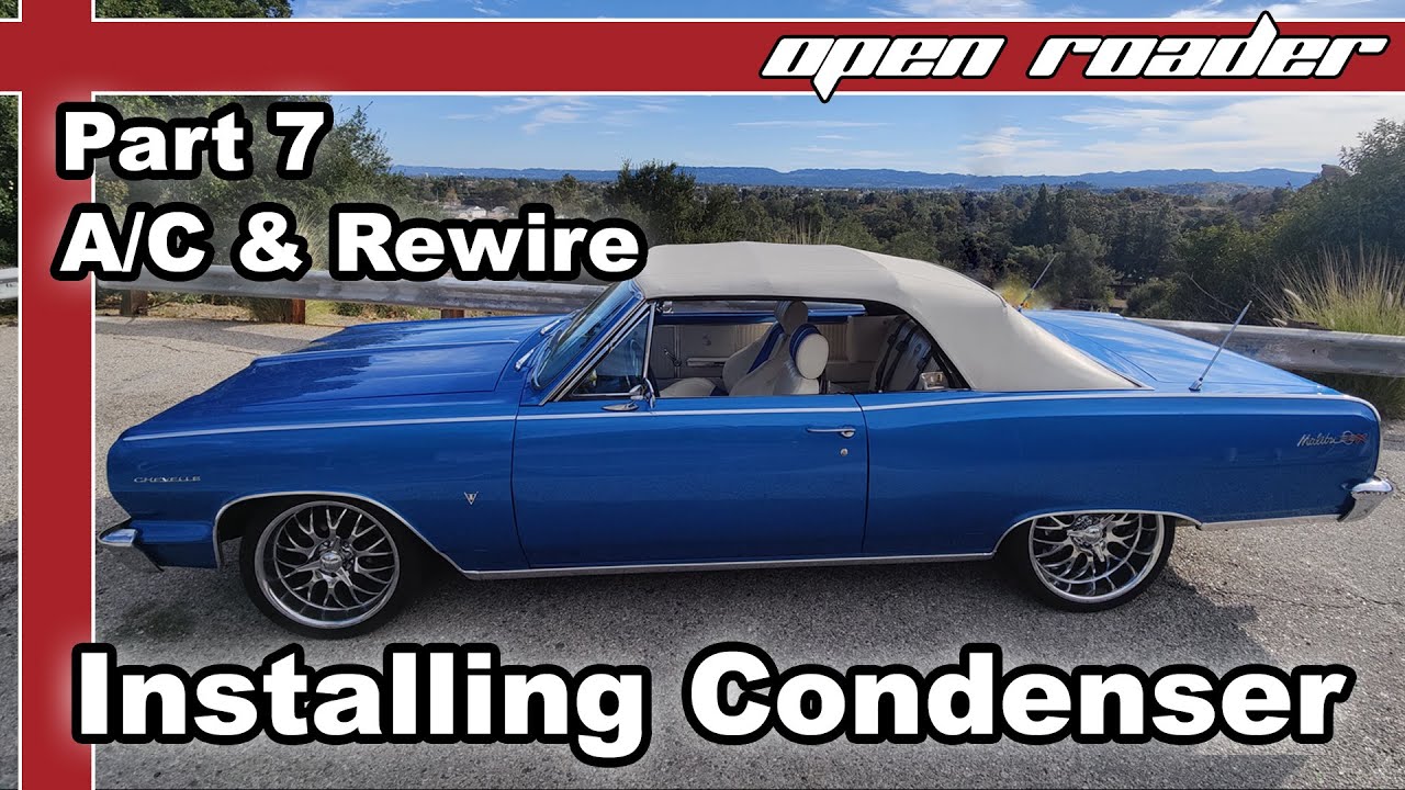 pt7 AC Install 1964 Chevelle | Condenser Install and more wiring - YouTube