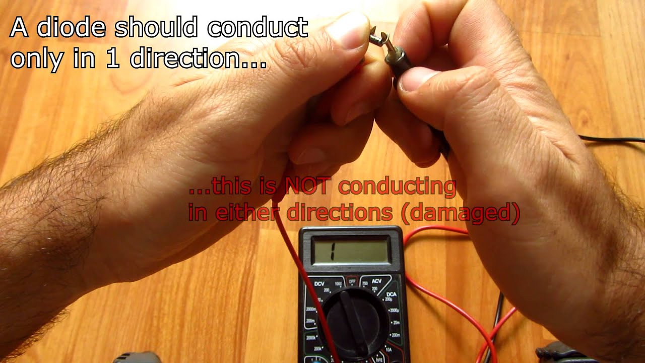 Good vs. Damaged DIODE - YouTube