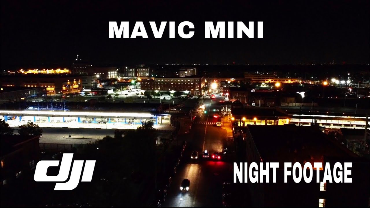 DJI Mavic Mini Night Video Footage with ( MANUAL SETTINGS ) - YouTube