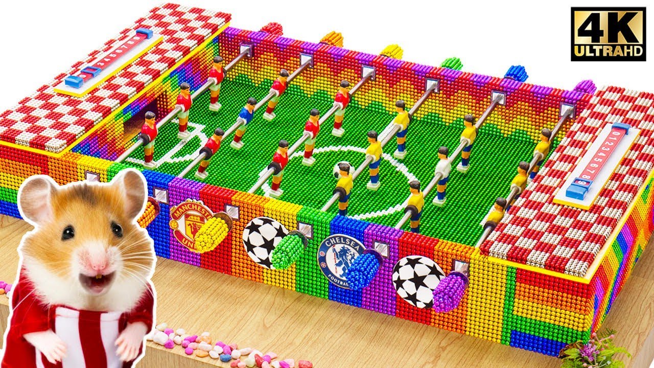 How To Make a Soccer Footsball Table From Magnetic Balls - Magnet World ...