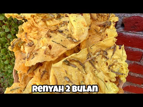 Rahasia rempeyek Teri renyah sampai 2 bulan, tidak berminyak dan crispy