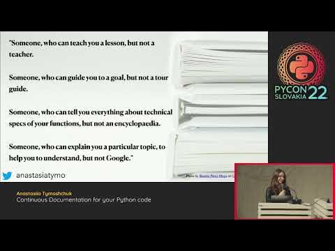 Continuous Documentation for your Python code - Anastasiia Tymoshchuk ...