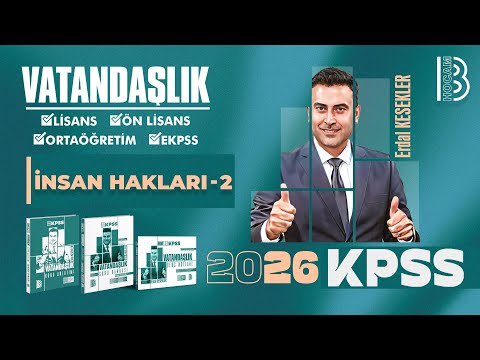 36) 2026 KPSS Vatandaşlık - İnsan Hakları 2 - Erdal KESEKLER
