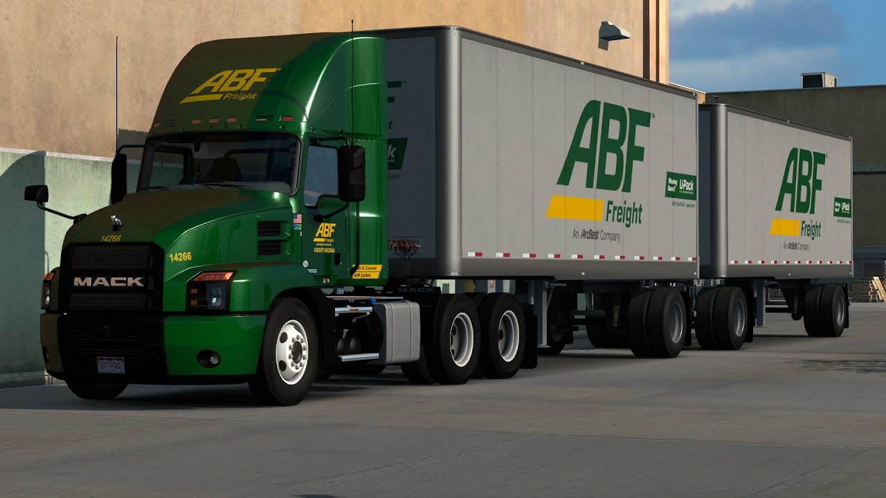 ABF Doubles to Eugene, OR | Mack Anthem | American Truck Simulator ...