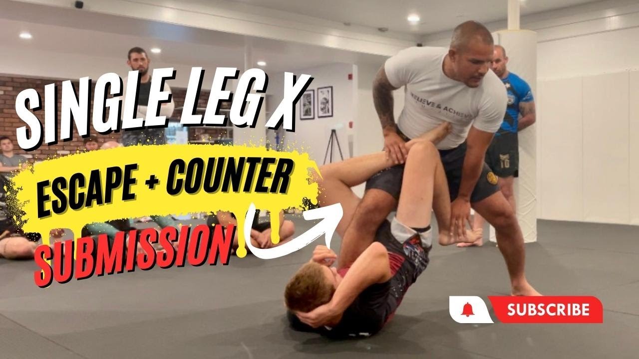HOW TO: ESCAPE + COUNTER SINGLE LEG X REAP (SUBMISSION) - YouTube