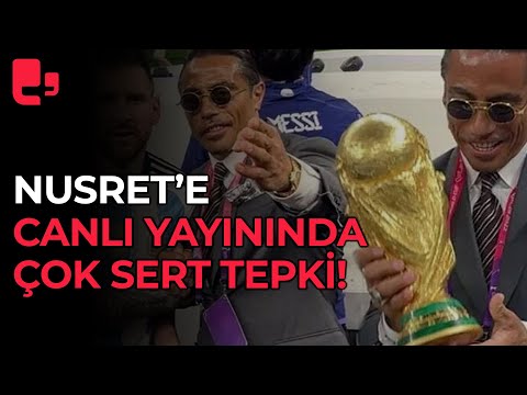 Nusret'in Messi ile görüntüleri dünyada gündem olmuştu… O görüntüler için canlı yayında sert tepki!