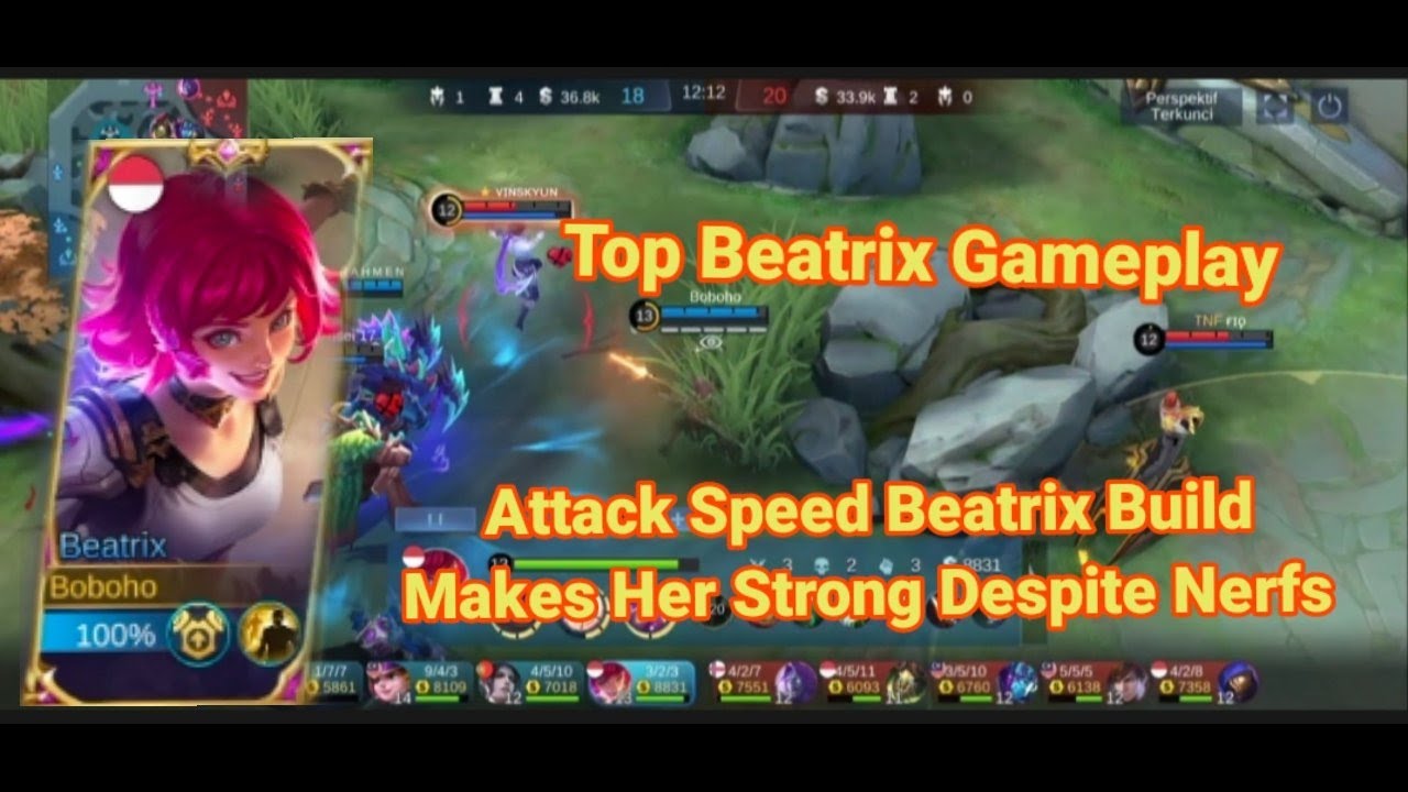 ATTACK SPEED BEATRIX BUILD?!! INSANE DEMAGE!!MLBB - YouTube