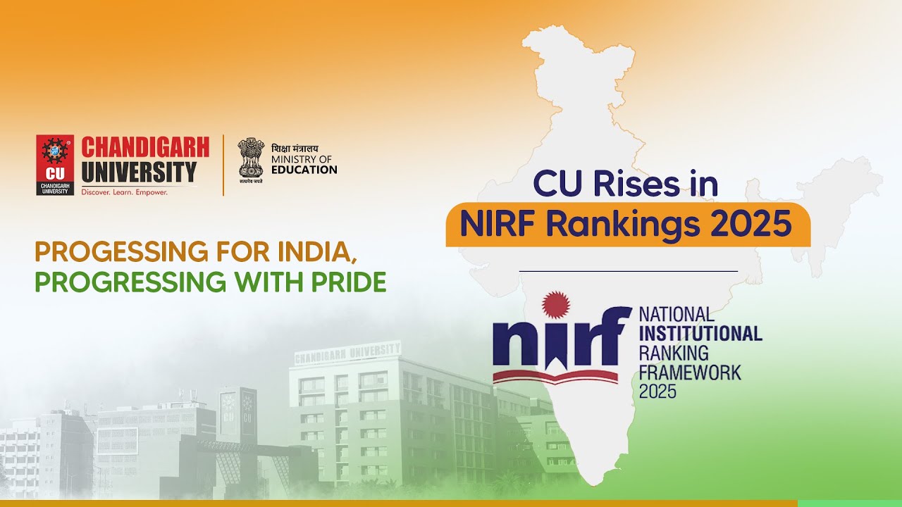 NIRF RANKING 2025 - Chandigarh University Among India’s Finest: Ranked ...