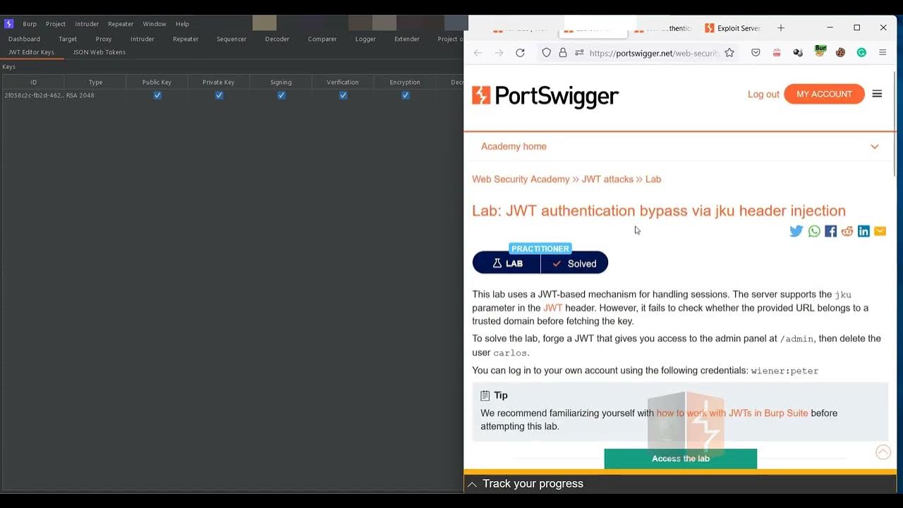 Jwt Authentication Bypass Via Jku Header Injection Youtube