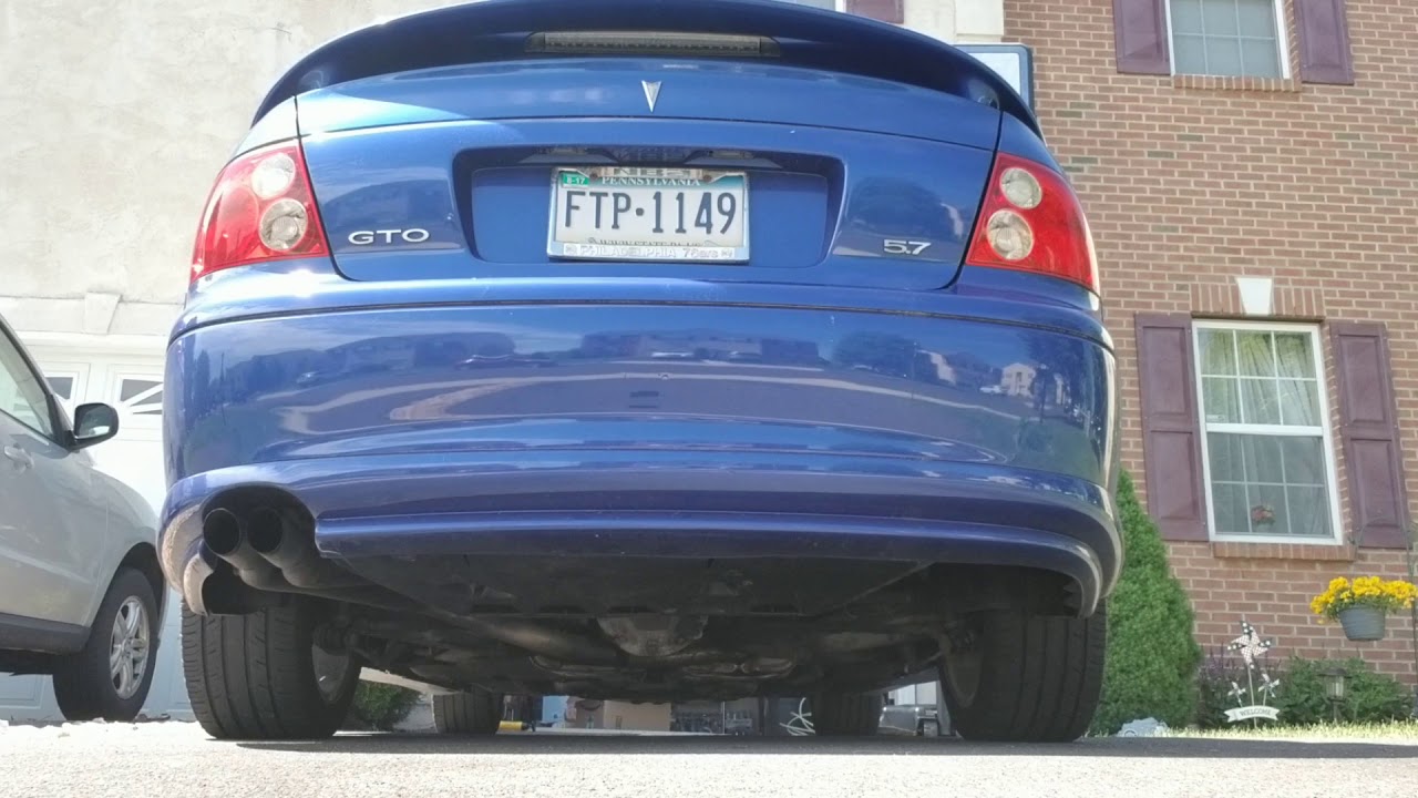2004 Pontiac GTO Stock Exhaust - YouTube