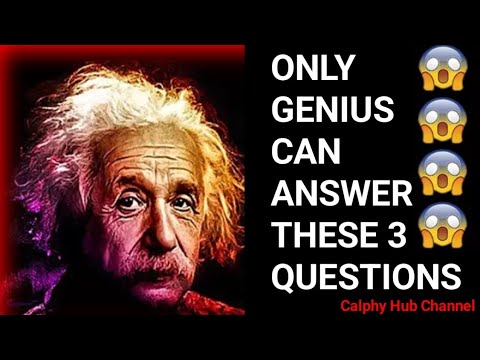 3 Simple And Amazing Questions Only A Genius Can Answer-Intelligence ...