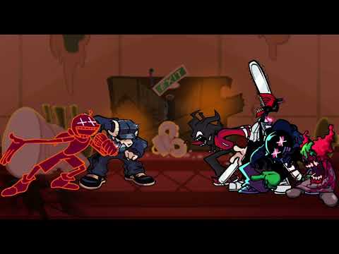 Fnf genocide revival (ft juilan tabi whitty @trickyanimationjaspher chainsaw man agoti)