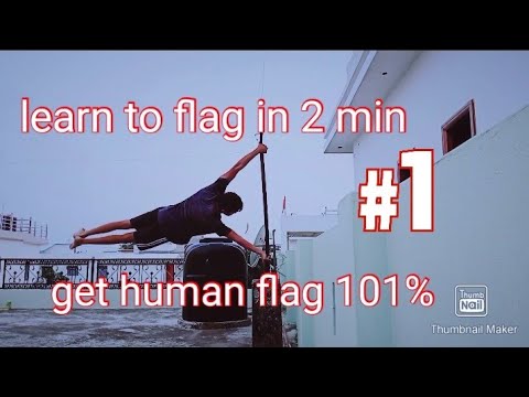 Human flag in 3 steps - YouTube