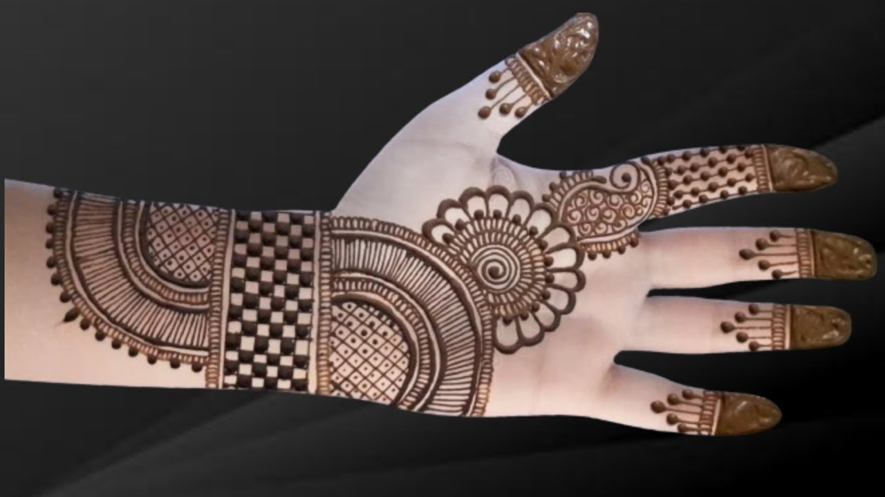Front hand easy mehndi design |Mehndi ka simple design | mehndi designs ...