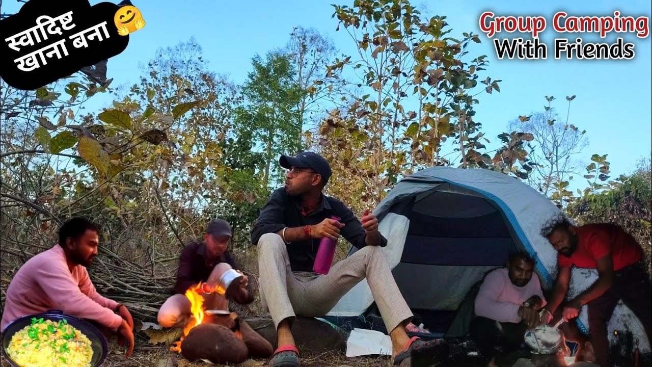 Camping with My Friend in a Deep Forest |Wilderness camping in India ...