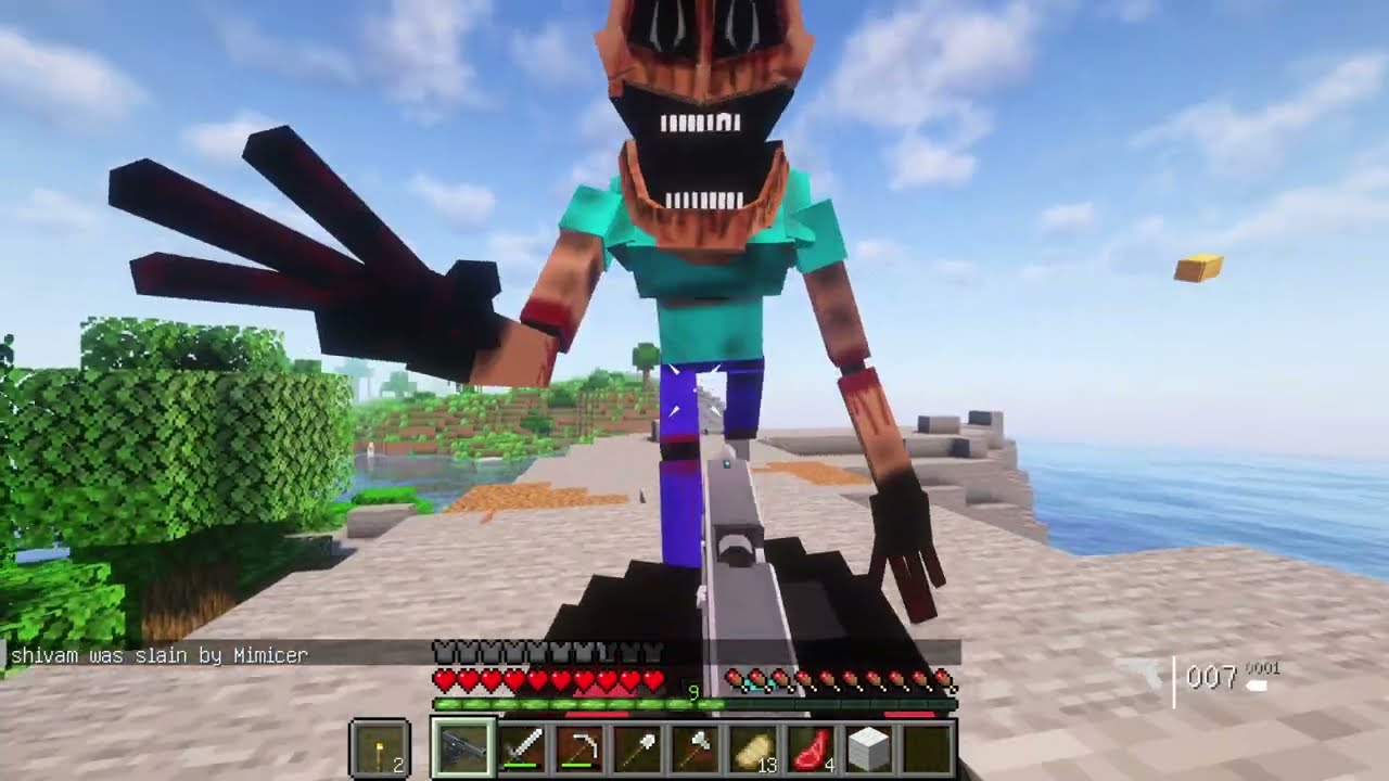 We Found Scary Mimicer In Our Minecraft Bunker - YouTube