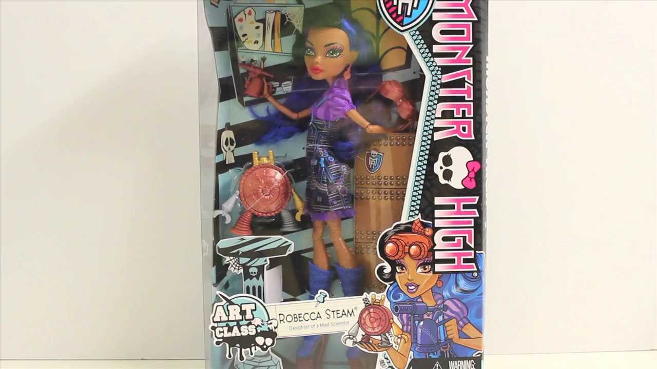 Monster High Art Class Robecca Steam Review by dollastic - YouTube