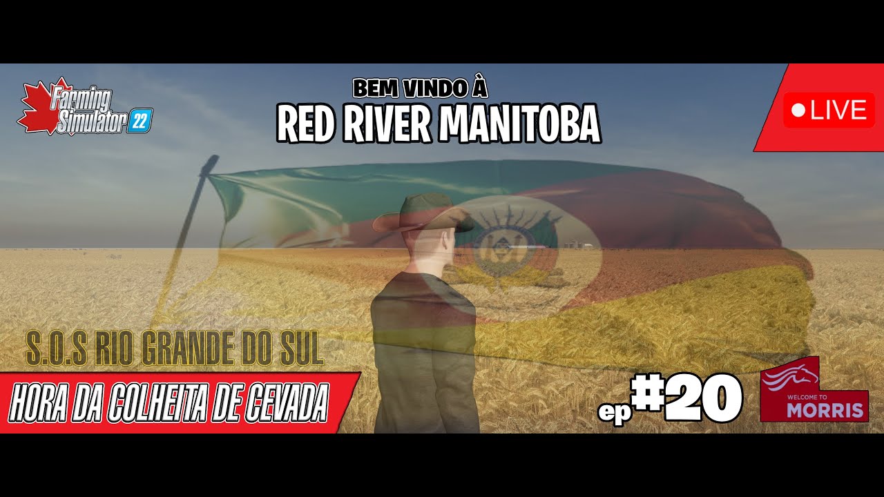 FS 22 | MAPA RED RIVER MANITOBA 20X | HORA DA COLHEITA DE CEVADA ...