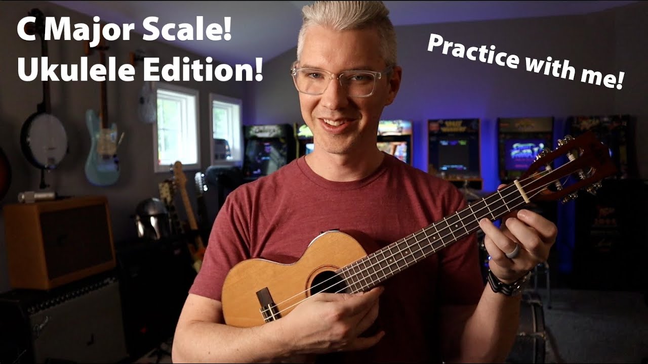 How to play the C Major Scale on Ukulele and practice it with me! - YouTube