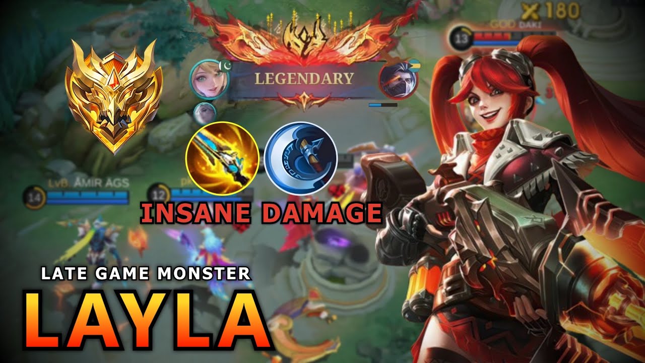 Insane LAYLA'S Trick to counter Assassins | Late Game Monster | MLBB ...