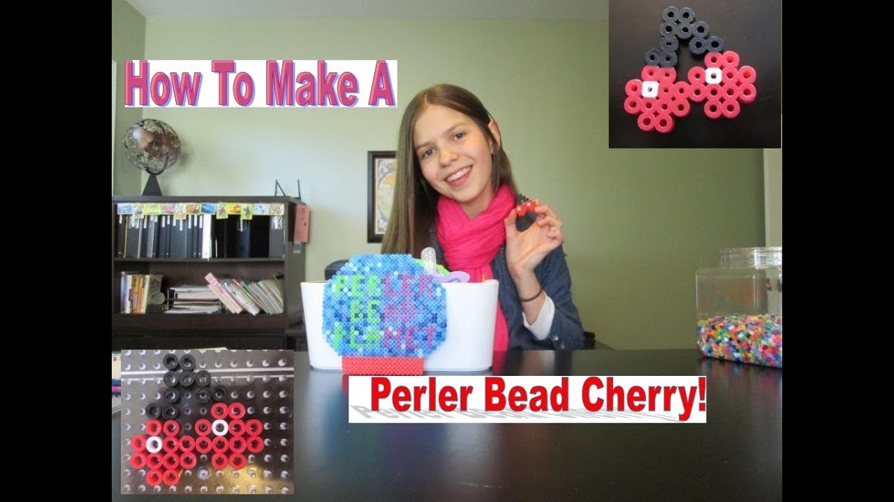 How To Make A Perler Bead Cherry - YouTube