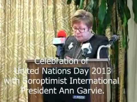 United Nations Day with SI President Ann Garvie in New York - YouTube