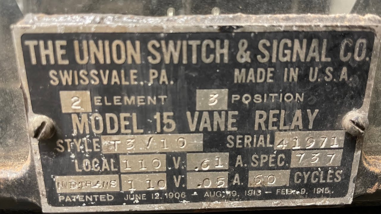 110V 3 position vane relay - YouTube