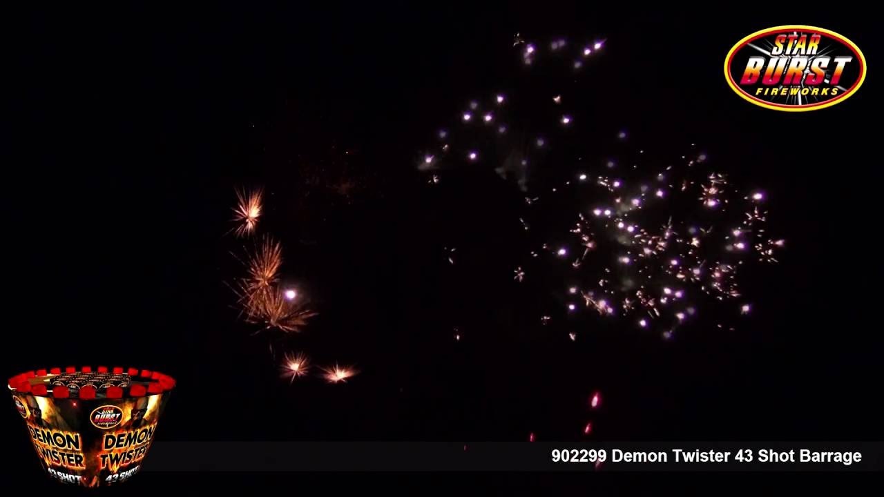 Pyro Magic Fireworks - 902299 Demon Twister 43 Shot Barrage - YouTube