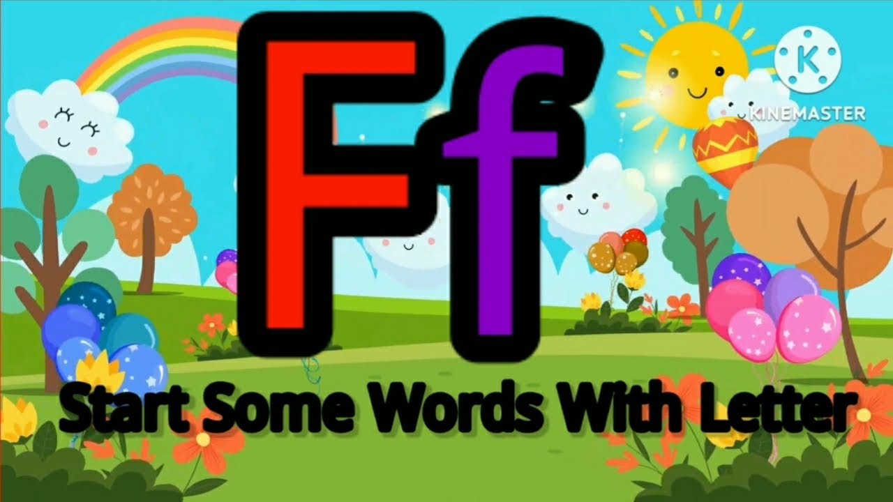 Start Some Words With Letter 'F'|'F' से शुरू होने वाले शब्द|alfabets F ...