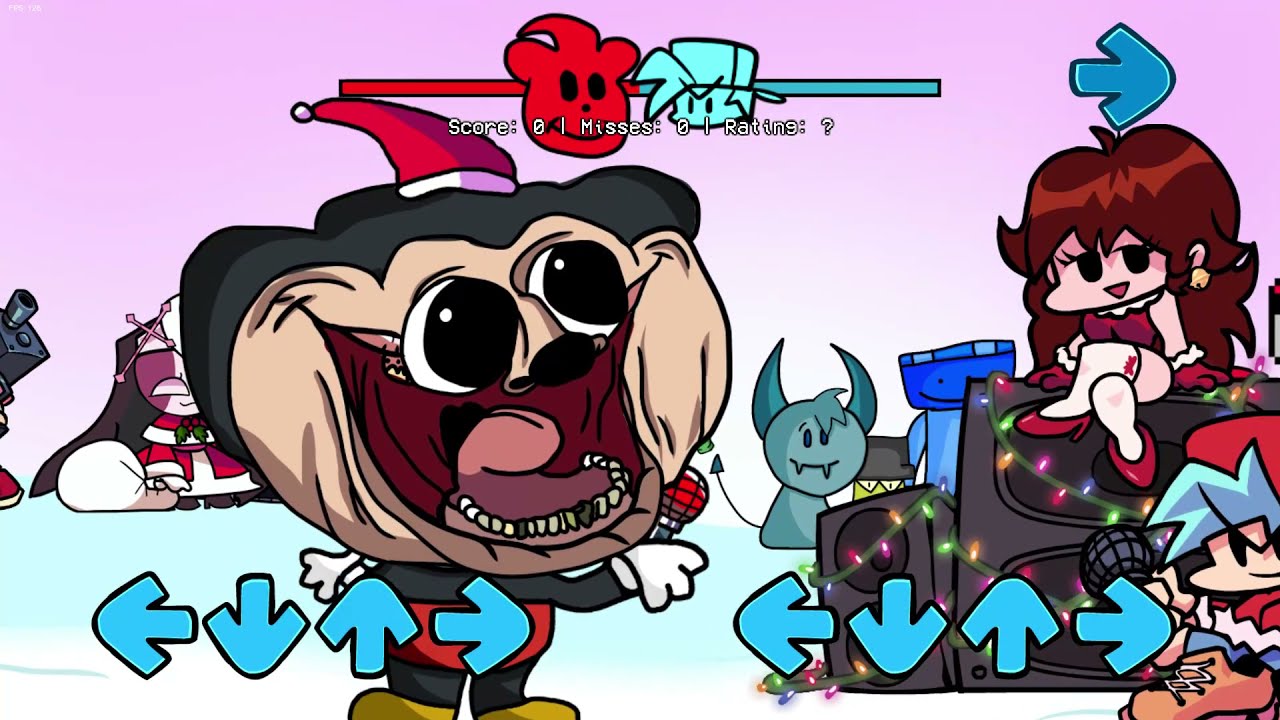 FNF vs MOCKEY but its CHRISTMAS ! (FNF Mods) - YouTube