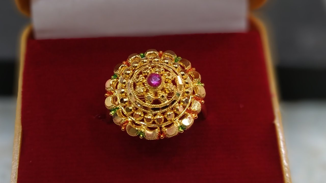 GOLD RING DESIGN COCKTAIL RING DESIGN सोने की कॉकटेल रिंग डिज़ाइन sone ...
