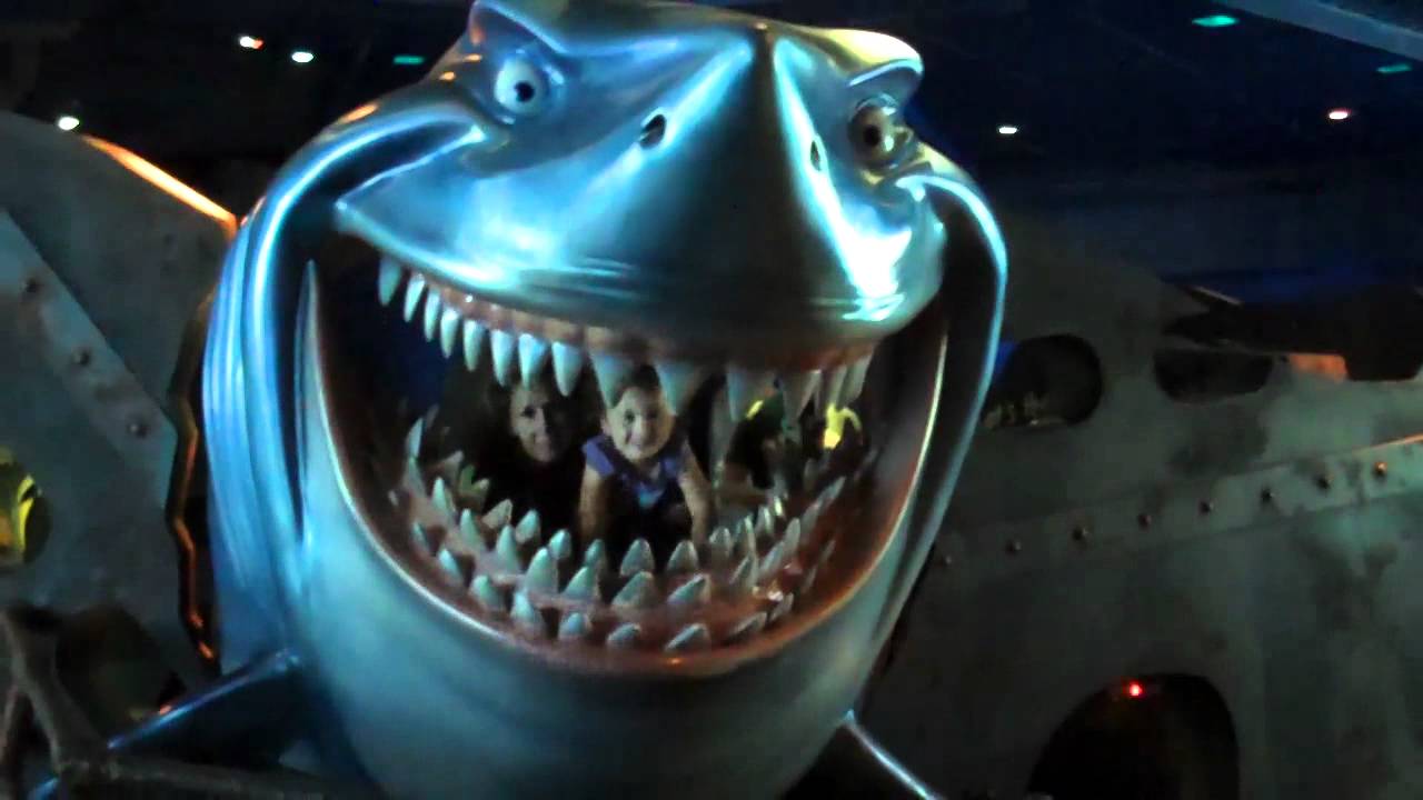 Hanging out with Bruce the Shark at EPCOT - YouTube