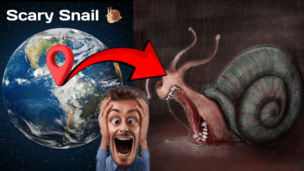 Scary Snail 🐌 on google earth and google map 🌎🗾#viral #trending # ...