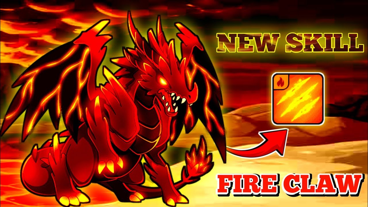 VOLCARNYX new skill FIRE 🔥 CLAW #dynamonsworld #newupdate #red22yt ...