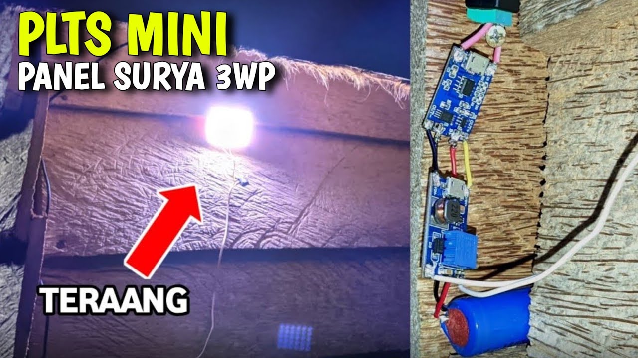 PLTS MINI PANEL SURYA 3WP - YouTube