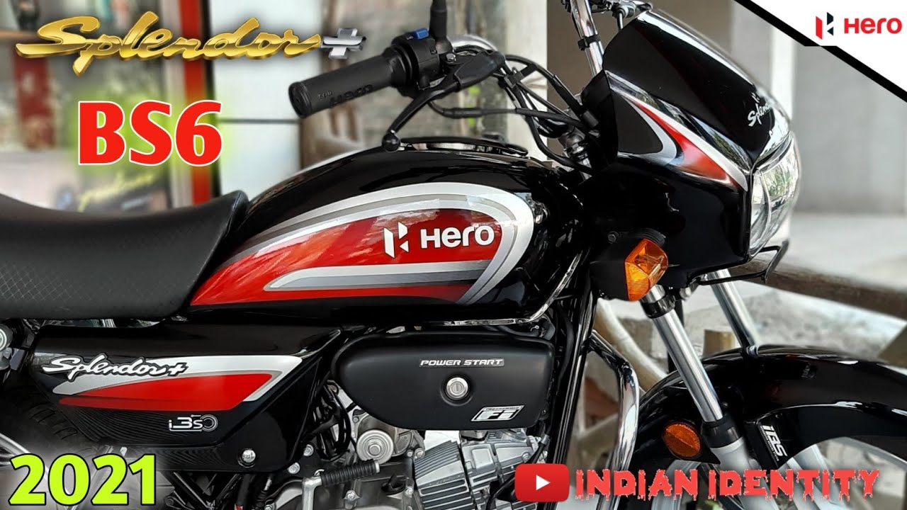 Hero Splendor Plus 100cc BS6 Fi | Best Mileage BS6 Bike in India | New ...