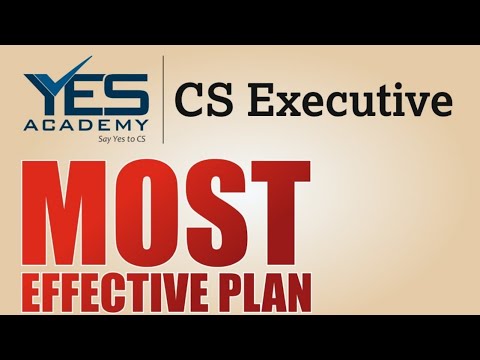 CS Executive Study Plan for Dec 20 | How to plan for CS Executive | YES ...