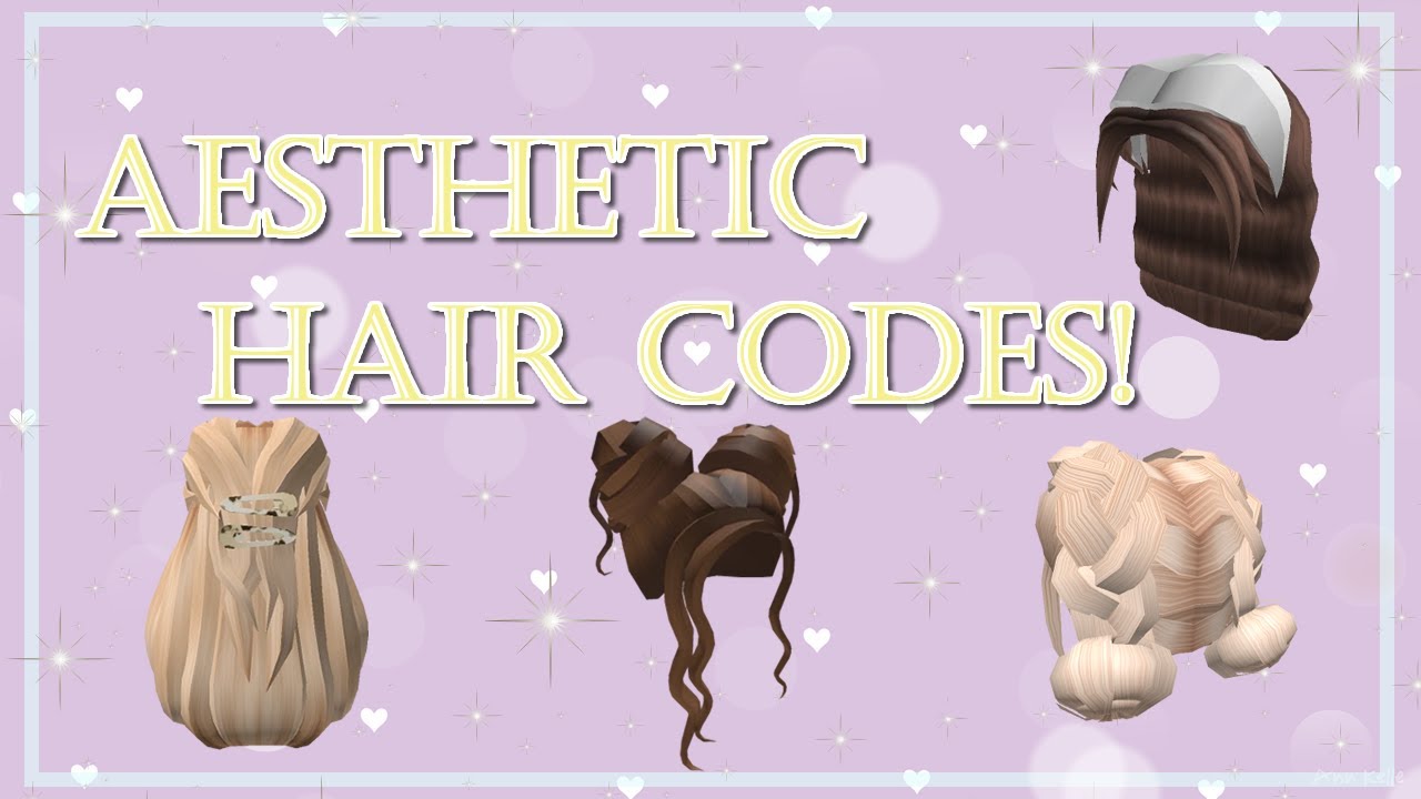 10 Aesthetic BLOXBURG Hair CODES - YouTube