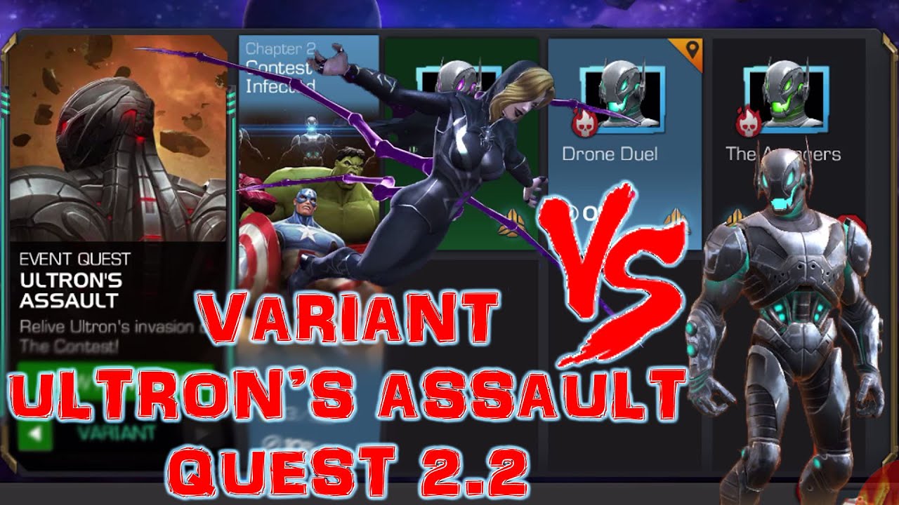 MCOC: Ultron's Assault Chapter 2.2 Drone Duel Variant Mode - YouTube