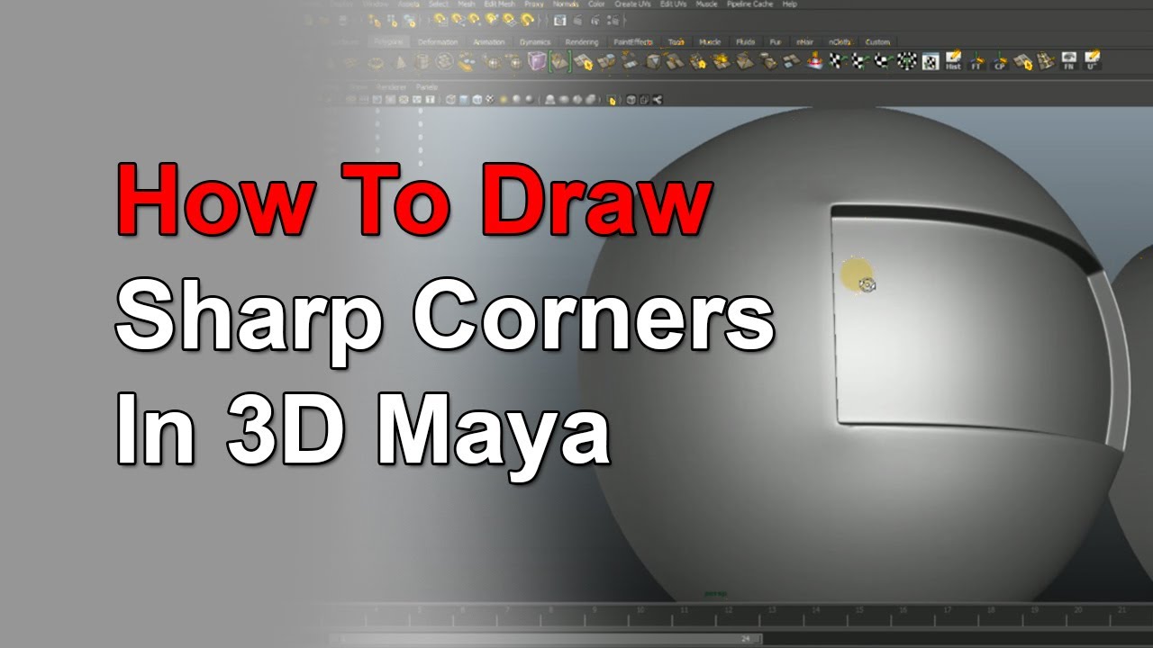 Sharp Corner Detailing in Round Object || Autodesk 3D Maya || In Hindi ...