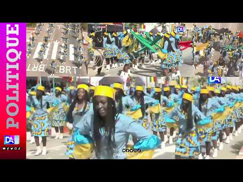 April 4th Parade in Guédiawaye: Extraordinary performance by the majorettes of the Notre Dame de ...