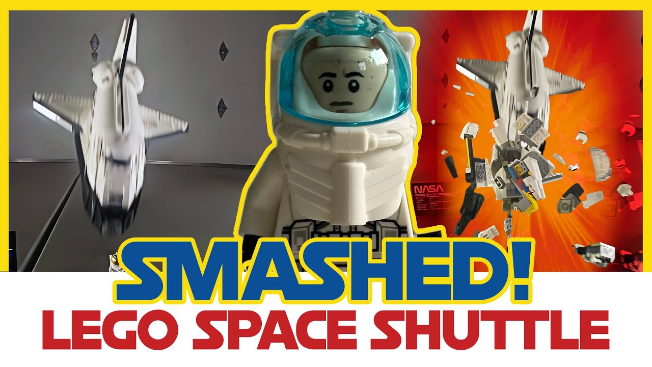 LEGO Space Shuttle SMASHED! SET 10283 IDEAS NASA Discovery DESTROYED # ...