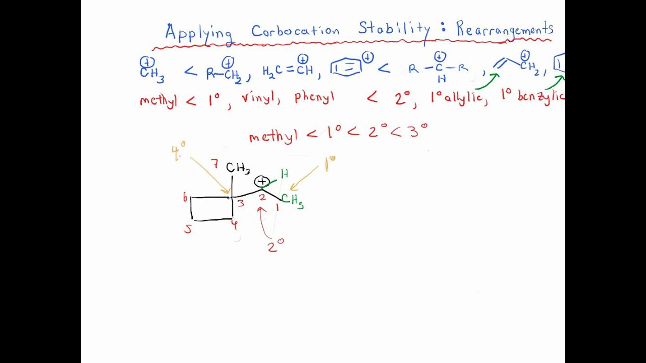 Rearrangement Reactions - Alkyl Shifts - YouTube
