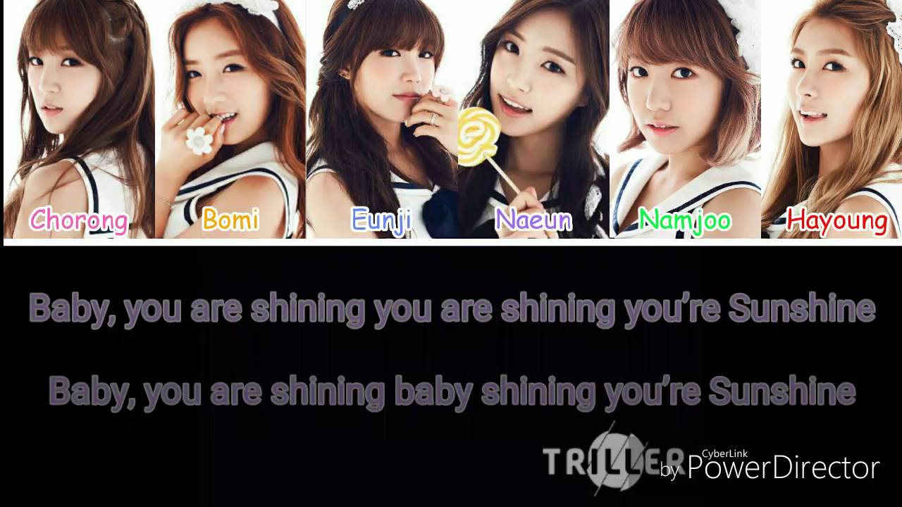 Apink - Sunshine girl Lyrics ( Rom) (Color Coded) - YouTube